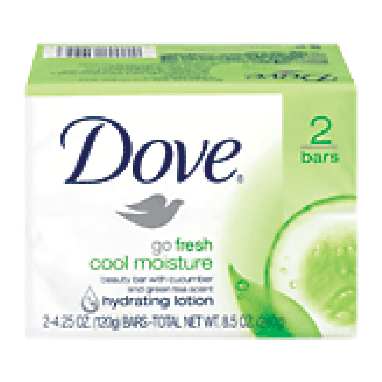 Dove Go Fresh Beauty Bar Cool Moisture Cucumber And Green Tea Scent 2ct